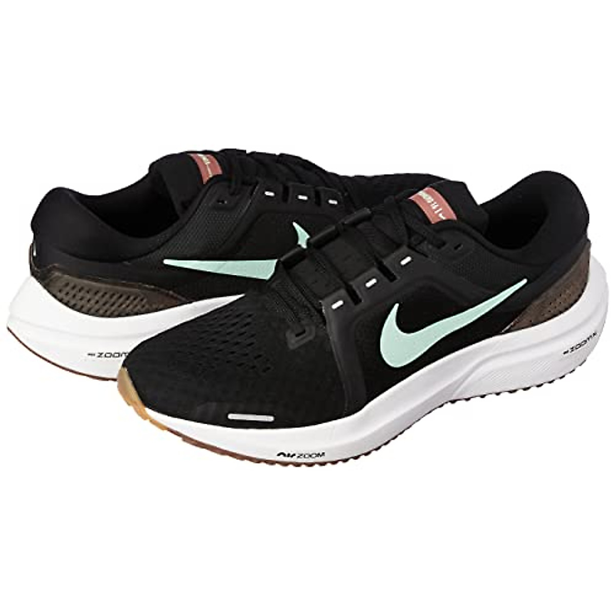 NIKE Women's Sneaker, White Pink Spell Noise Aqua Wheat Gold, 8