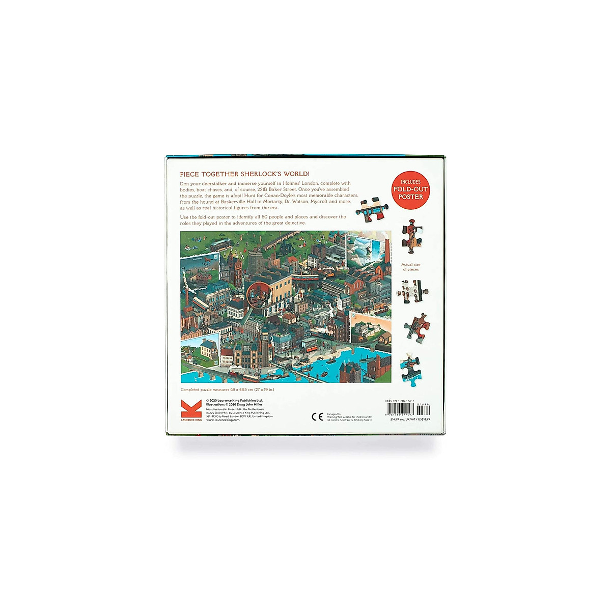 Laurence King The World of Sherlock Holmes 1000 Piece Puzzle