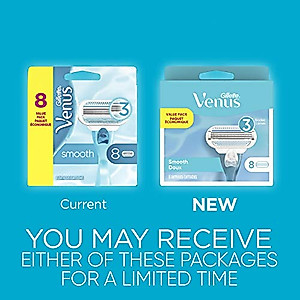 Gillette Venus Smooth Women's Razor Blades - 8 Refills