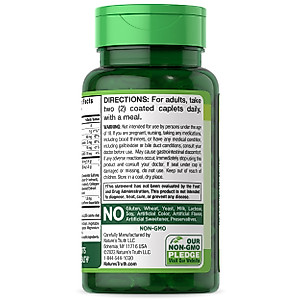 Glucosamine Chondroitin MSM Complex | 60 Caplets | Triple Strength Supplement with Turmeric | Non-GMO and Gluten Free Supplement | by Nature's Truth