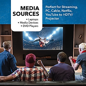 OREI Wireless HDMI Transmitter & Receiver - Extender Full HD 1080p Wirelessly Upto 100 Ft with Dongle - Perfect for Streaming, Laptops, PC, Media and More