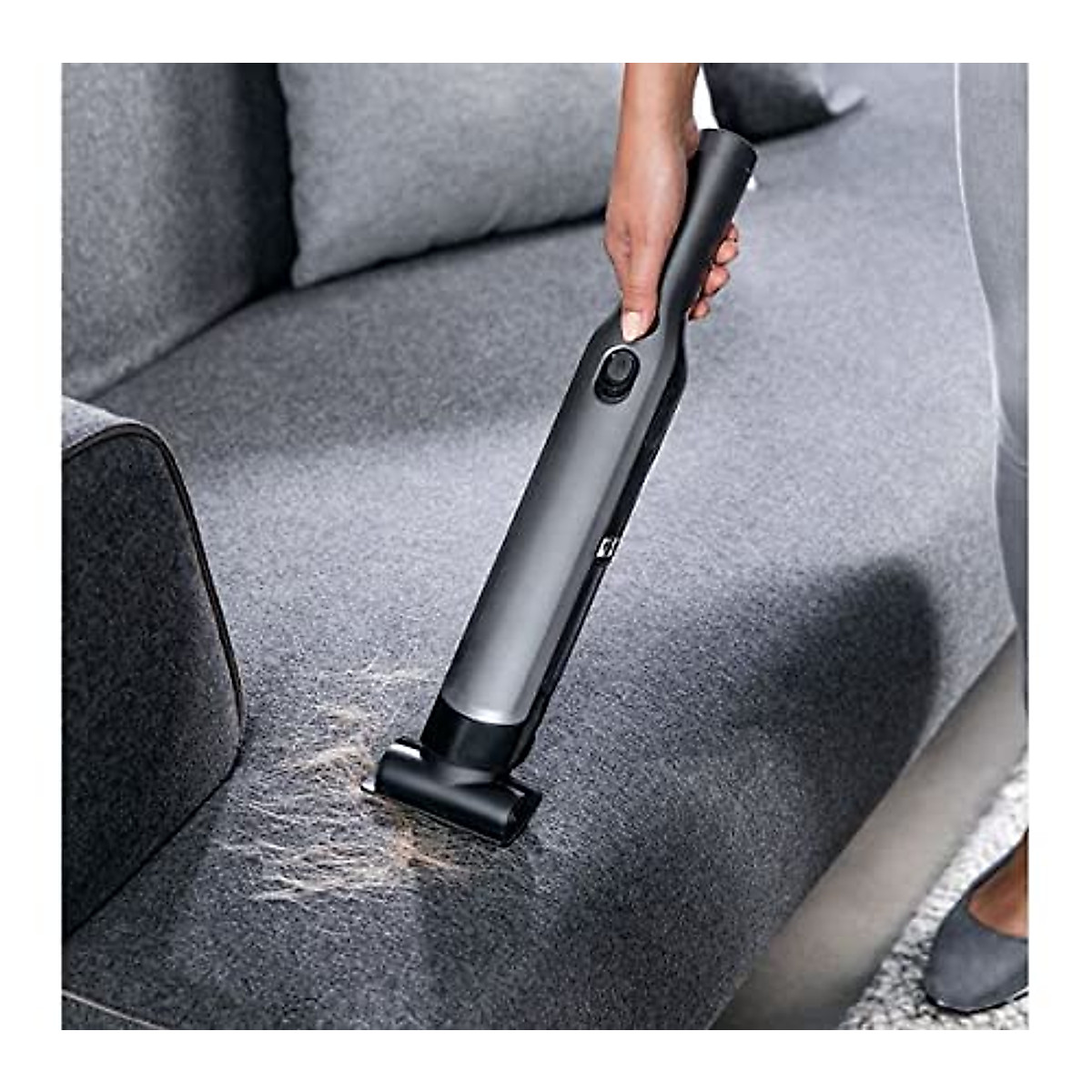 Shark WANDVAC WV200 Cordless Hand Vacuum Handheld Portable,Vacuum High Power, A Mini Vacuum for Pet/car or Truck That is Compact, Lightweight Cordless with Rechargeable Battery,Gray (Renewed)