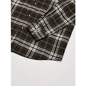 Wrangler Authentics Men's Long Sleeve Flannel Shirt, Rosin, X-Large