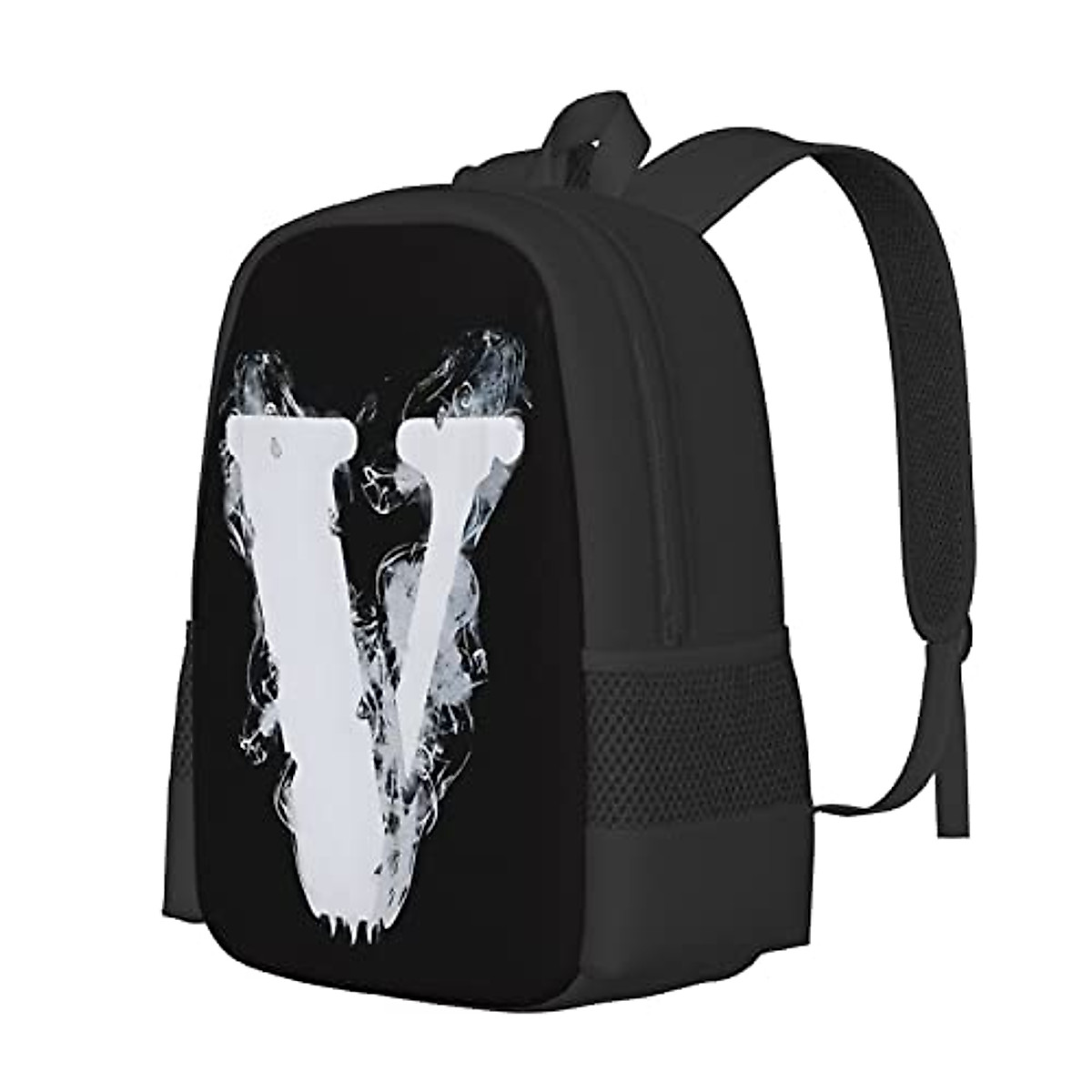 Kaeosroa Big V Backpack For Men Women Hip Hop Trend Laptop Backpacks School Bag Bookbag Outdoor Travel Sport Bag Boys Girls