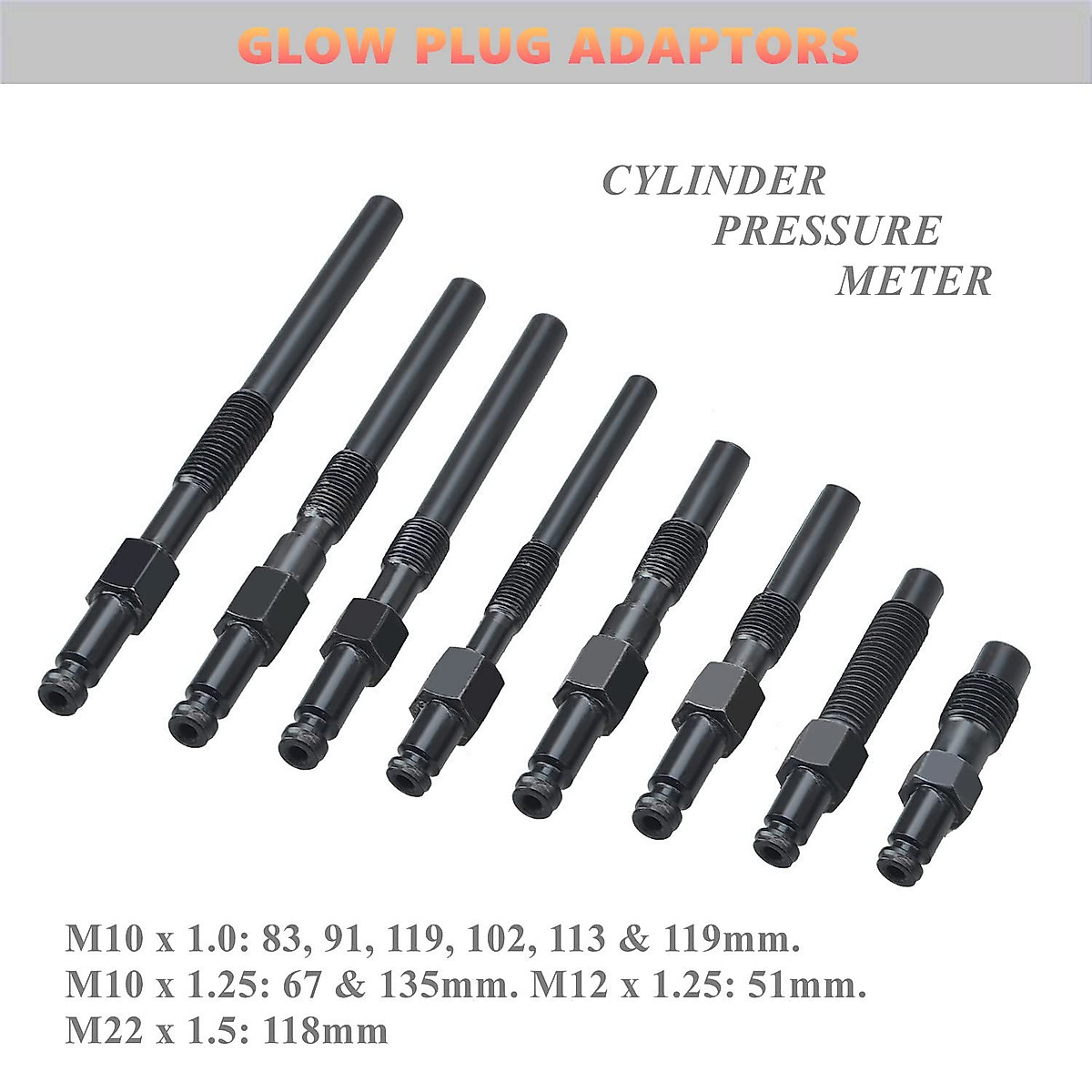 Prokomon 17 pc Diesel Engine Cylinder Compression Tester Tool Kit Set Automotive Compressor