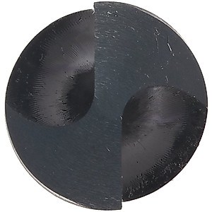 Chicago Latrobe 120 High-Speed Steel Long Length Drill Bit, Black Oxide Finish, Round Shank, 118 Degree Conventional Point, 7/16" Size (Pack of 1)