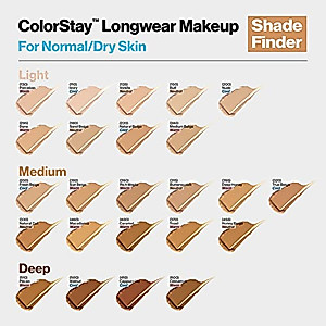 Liquid Foundation by Revlon, ColorStay Face Makeup for Normal and Dry Skin, SPF 20, Longwear Medium-Full Coverage with Matte Finish, Oil Free, 240 Medium Beige, 1.0 Oz