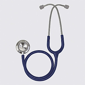 Ever Ready First Aid Pro Classic Dual Head Stethoscope for Paramedics and Nurses, 4 Ear Tips, Replacement Diaphragm - Navy Blue