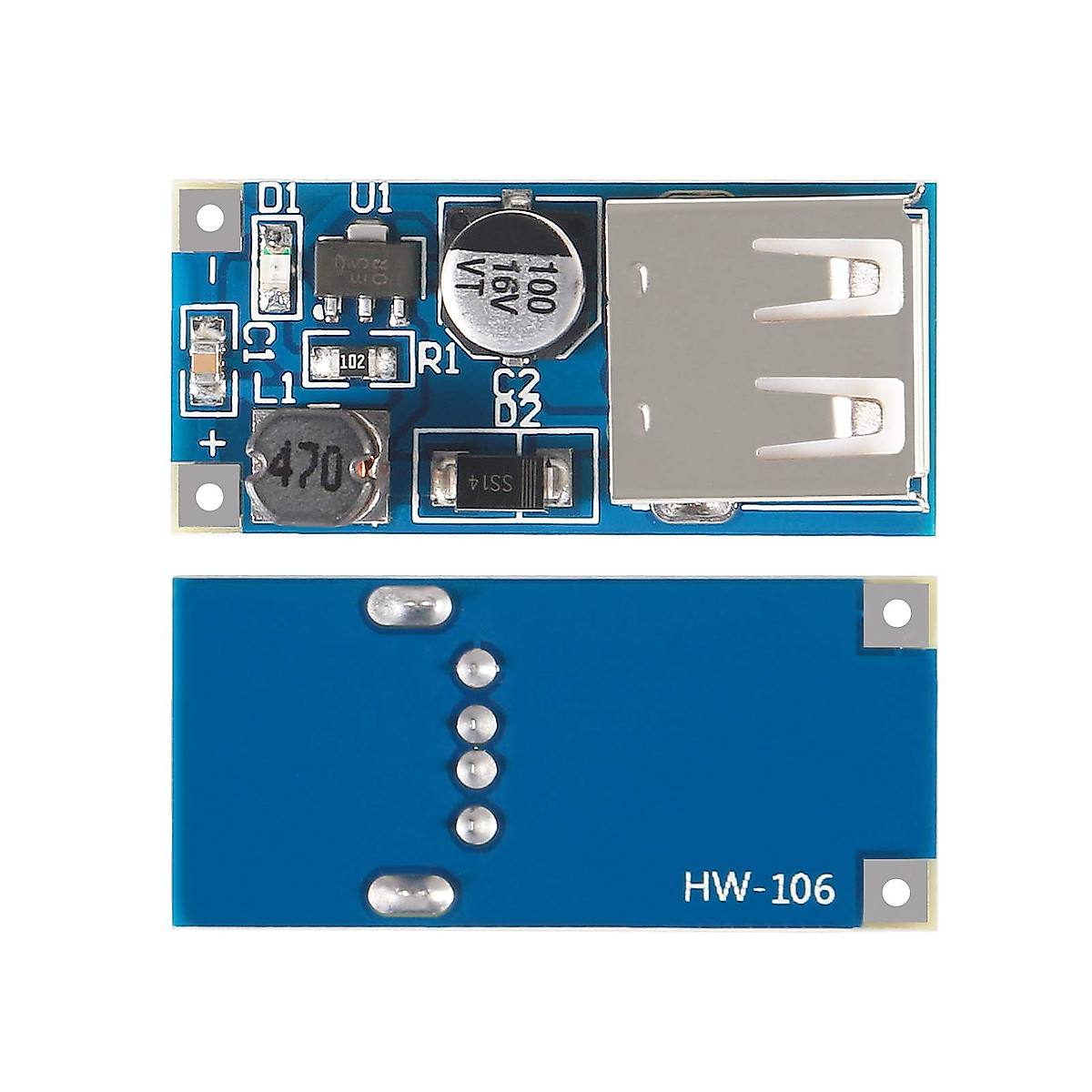 AITRIP 10 PCS PFM Control DC-DC Converter Step Up Boost Module 600MA USB Charger 0.9V-5V to 5V Power Supply Module