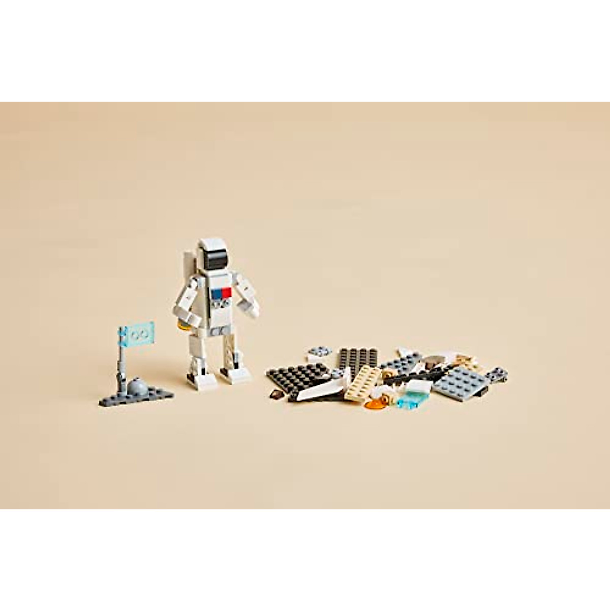 LEGO Creator 3 in 1 Space Shuttle Building Toy for Kids, Creative Gift Idea for Boys and Girls Ages 6 and Up, Build and Rebuild This Space Shuttle Toy into an Astronaut Figure or a Spaceship, 31134