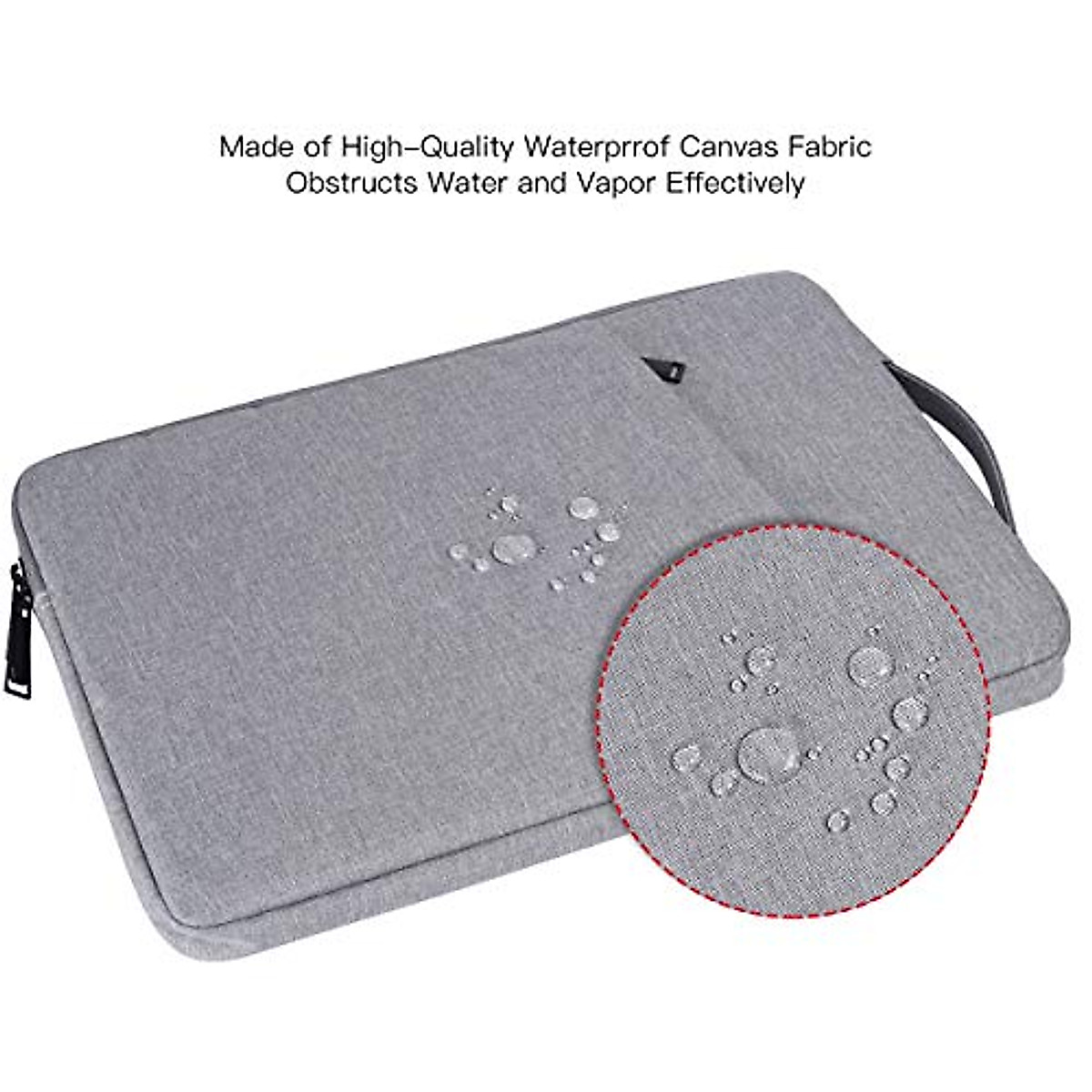 Laptop Sleeve 15.6 Inch, 16 Inch Laptop Case Cover for Lenovo IdeaPad/ThinkPad, HP Victus 15.6" Gaming Laptop/HP Pavilion/Envy x360, ASUS VivoBook Notebook, Dell Inspiron Carrying Bag, Light Grey