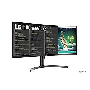 LG 35WN65C-B 35-inch-inch Curved UltraWide QHD HDR Monitor with FreeSync (Renewed)