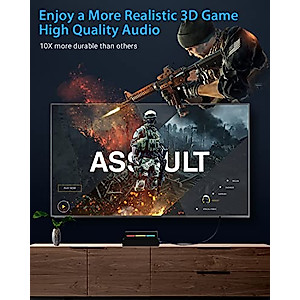 TISOFU Ultra Certified 10K 8K HDMI Cable 6FT: HDMI 2.1 Cables 48Gbps High Speed Premium Braided Cord 8K@60Hz 4K@120Hz 4K@144Hz HDCP 2.2&2.3 CL3 ARC eARC for HD/HDR/HDTV