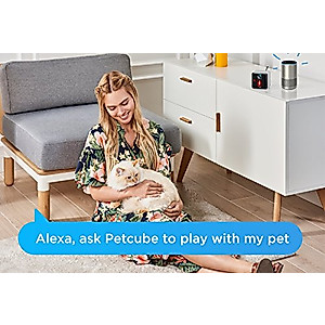 Petcube [2017 Item] Play Smart Pet Camera with Interactive Laser Toy. Remote Dog/Cat Monitoring with HD 1080p Video, Two-Way Audio, Night Vision, Sound/Motion Alerts. App-Enabled Pet and Home Safety
