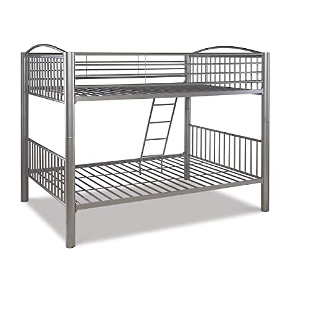 Powell Heavy Metal Bunk Bed, Full Over Full, Pewter