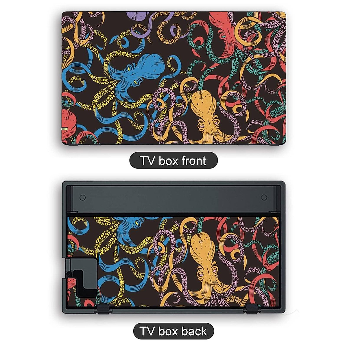 Sea Life Octopus Skin Protective Film Sticker Game Protector Full Wrap Compatible for Nintendo Switch for Switch