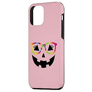 iPhone 12 mini Jack O Lantern Face Pumpkin Halloween Tie Dye Glasses Girls Case