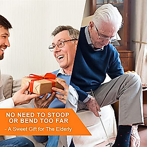 Magnetic Pickup Tools Gifts for Dad - Engraved "BEST DAD EVER" Telescoping Magnet Flashlight Pick Up Gadget Tool LED Light for Men, DIY Handyman, Father/Dad, Husband, Boyfriend, Him, Women URGENEX