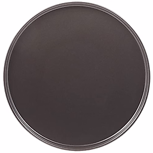 Stone Lain Stoneware Round Dinner Plates Set, 4-Piece, Black Matte