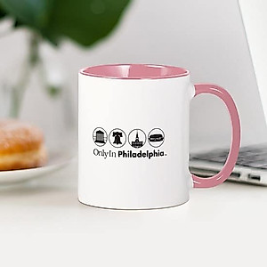 CafePress Only In Philadelphia Icons Mug Ceramic Coffee Mug, Tea Cup 11 oz