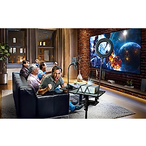 Asltoy Projector Tripod Stand with Wheels Adjustable Height Laptop Tripod Stand with LED Ring Light Carrying Bag 2 Shelves Mouse Tray Phone Holder Projector Music Stand Portable Laptop Floor Stand