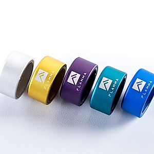 FLAMMA Metal Barefoot Pedal Buttons One-Step Installation Footswitch Topper Guitar Pedal Topper Protection Cap Fit Firmly on Common Pedals