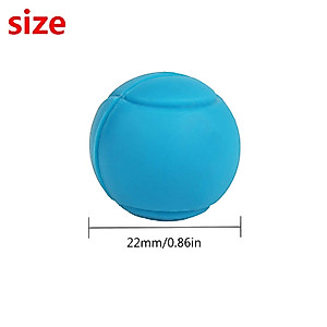 Andux 6pcs/Set Tennis Racket Vibration Dampeners Silicone Shock Absorbers Tennis String Shock Damping BZQ-02 (Blue)