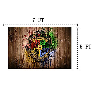 7x5ft Magic Wizard School Backdrop,Magic School Background for Photography Boy Birthday Party Decoration Supplies