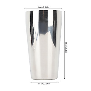 Qcwwy Mixing Cup, Coffee Milk Frother Cup Multipurpose Coffee Frothing Cup, Large Capacity Proof Metal Milk Steaming Pitcher Milkshake Cup for Tea Beverage Drinking 750ml,