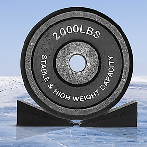 Squat Wedge Block (4PCS) Adjustable Non-Slip Squat Ramp, Deadlift Wedge, Calf Stretcher, Slant Board, Incline Board Improve Strength for Squat and Deadlift