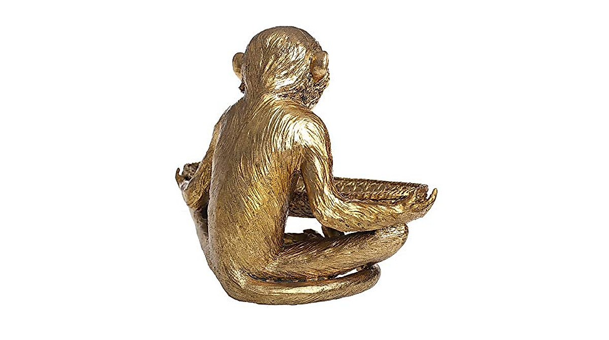 Adorable JJ Gifts Monkey Statue with Tray - Home Decor