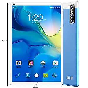 Tablet Android 5.1 Operating System 8.0-inch HD Display Quad Core Processor 1GB RAM and 16GB ROM TF Expansion Support Built-in WiFi Bluetooth GPS Tablet