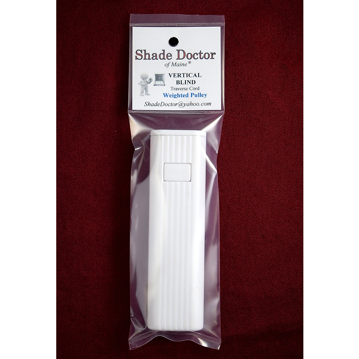 WEIGHTED CORD PULLEY for Vertical Blind from Shade Doctor of Maine