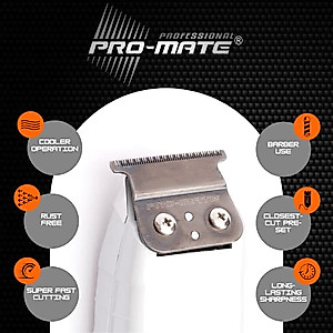 Andis T-Outliner & GTX Replacement One Hittaz Zero Gap Modified T Blades (Extra Thin & Sharp) By Pro-Mate