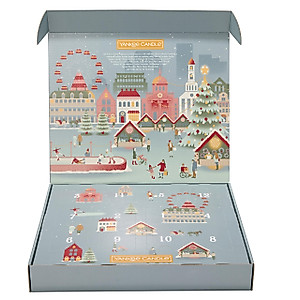 Yankee Candle Signature Votive Mini Candle Jars 12 Days of Christmas Candle Advent Calendar Variety Pack, Natural Soy Wax Blend Candle with Natural Fiber Wick, 1.3 OZ Glass Jar (Pack of 12)