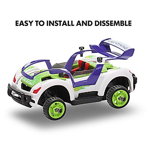 M MOOPAI Pull-Back Toy Cars Take Apart Race Car DIY Car Assembly Toy Tool Kit Build Your Own Car Educational Toy for Kids Boys & Girls Toys Aged 3+ (Purple Green)