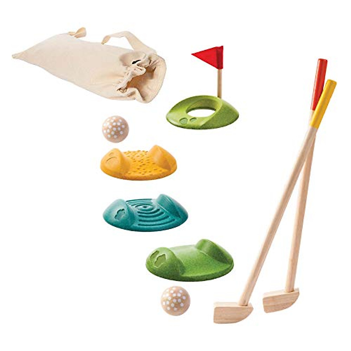 Amazon Basics Gross Motor Case Pack, Mini Golf, Walking Cups, Balance Board, Meadow Ring Toss, Meerkat Bowling