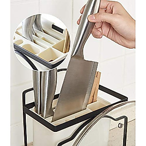 DRNKS Pot Rack Sitting Kitchen Cutting Board Chopping Board Rack Free Punching Multifunctional Cutting Board Lid Storage Rack Applicable to kitchen stove