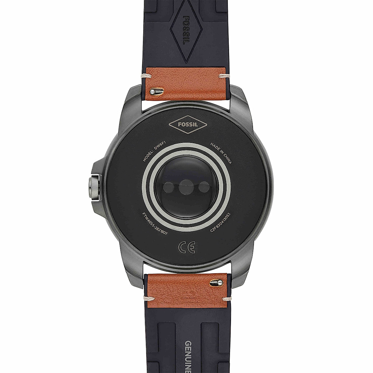 Fossil 44mm Gen 5E Stainless Steel Touchscreen Smart Watch with Heart Rate, Color: Black (Model: FTW4056)