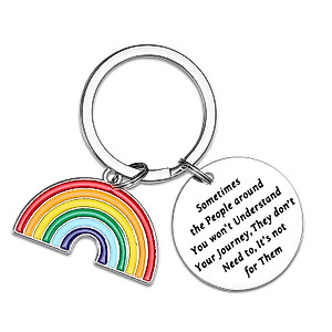 Kivosliviz Lgbt Keychain Gifts Gay Pride Key for Men Him Her Some People are Gay Keyring Lesbian Jewelry Women Gay Pride Gay Keychains