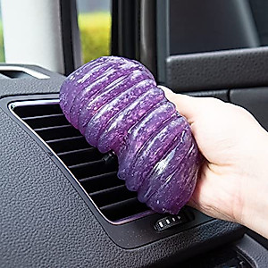 ASFSKY Car Putty Car Cleaning Gel Car Cleaning Putty Car Gel Cleaner Car Slime for Car Dust Cleaner Keyboard Dust Cleaning Gel 5 Pack (Purple)