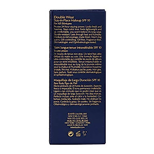 Estee Lauder Double Wear Stay-in-Place Makeup | 24-Hour Wear, Flawless, Natural, Matte Foundation for All Skin Types | Waterproof and SPF 10 | Shade: 3C2 Pebble - Cool / Rosy Undertone | 1 oz