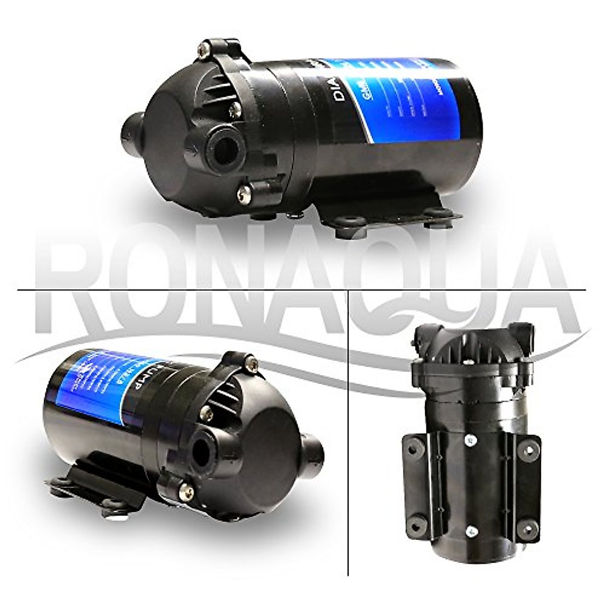 Booster Pump with Transformer Adapter for 50 GPD Reverse Osmosis System