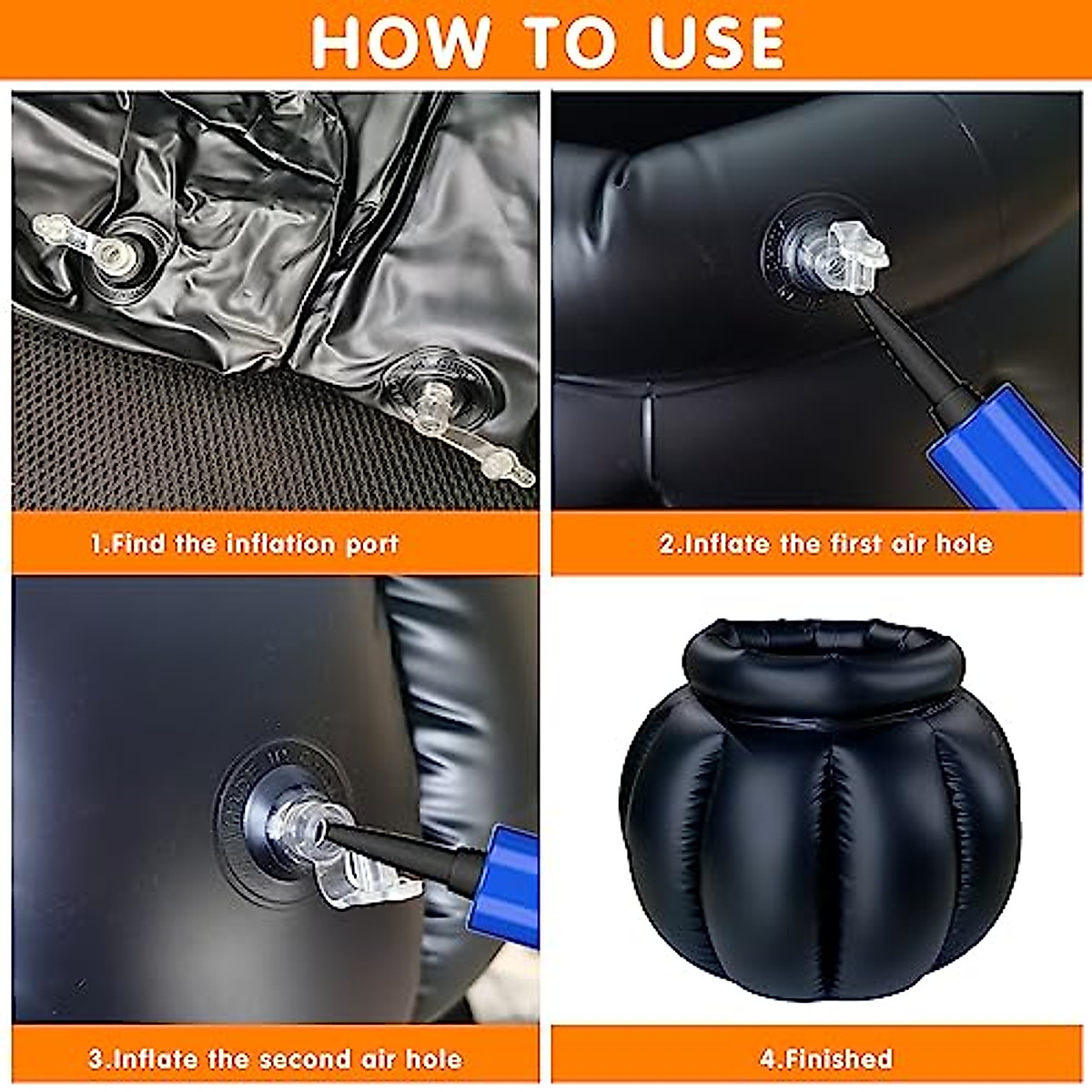 2 Pieces Inflatable Cauldron Drink Cooler Happy Halloween Party Beverage Holder Inflatable Coin Pot Cauldron Drink Cooler with Drain Plug for Halloween Parties Food Drink Holder Cooler Containers