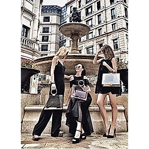 Women Elegance Clear Tote Bag Acrylic Transparent Handbag Evening Party Purse for Stadium