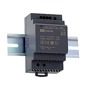 MEAN WELL DDR-60G-12 60W DIN Rail Type DC-DC Converter 9-36VDC Input G-Series 12V@5A Output