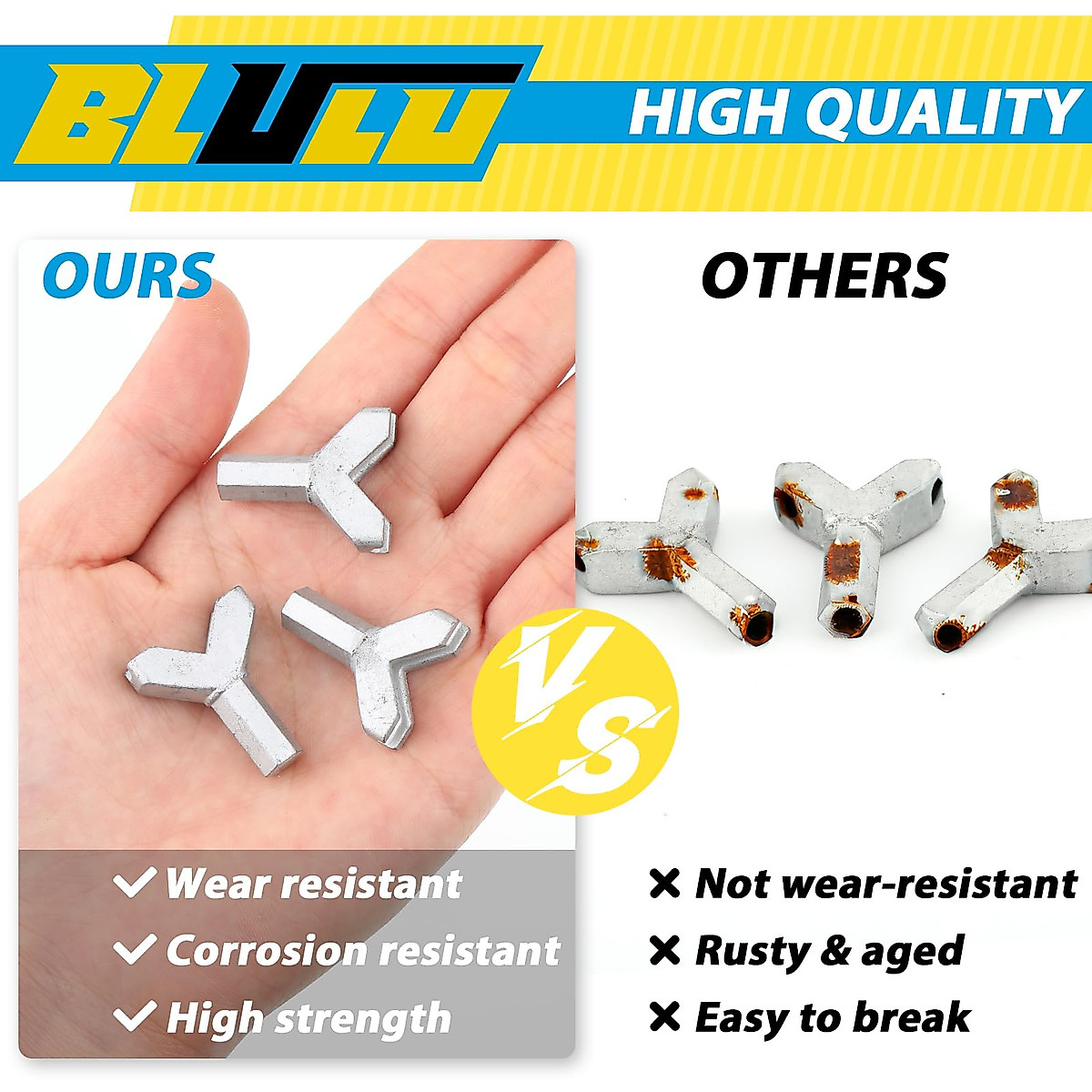 Blulu 3 Pcs Hooks Driver Y shape Cup Hook Installer and Remover Wing Nut Driver Cup Hook Screw Driver For‎ Christmas party hanging Decoration Screw Hooks Wall Ceiling Installing