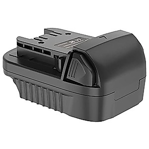 Zltoolpart Adapter for DeWalt to Milwaukee Battery, for 20V 60V DeWalt Lithium Battery to 18V Milwaukee M18 Lithium Battery (Adapter only)