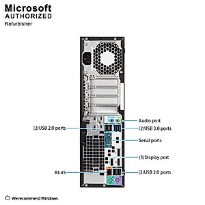 HP Z230 SFF Desktop Computer PC, Intel Core i3-4130 3.4GHz, 32G DDR3, 1T HDD, WiFi, BT, 4K Support, DP, Windows 10 Pro 64 Bit-Multi-Language Supports English/Spanish/French (Renewed)