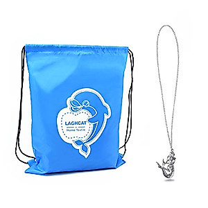 LAGHCAT Mermaid Tail Blanket Crochet Mermaid Blanket for Adult, Soft All Seasons Sleeping Blankets, Classic Pattern (71"x35.5", Blue)